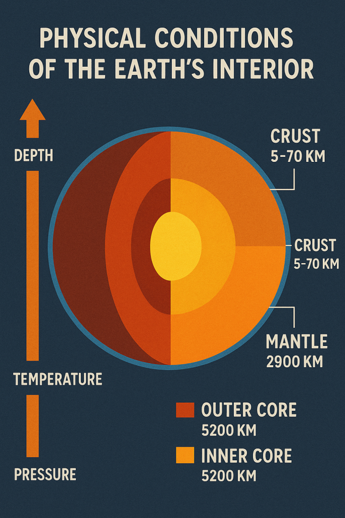 Physical conditions of the earth’s interior - Plutus IAS